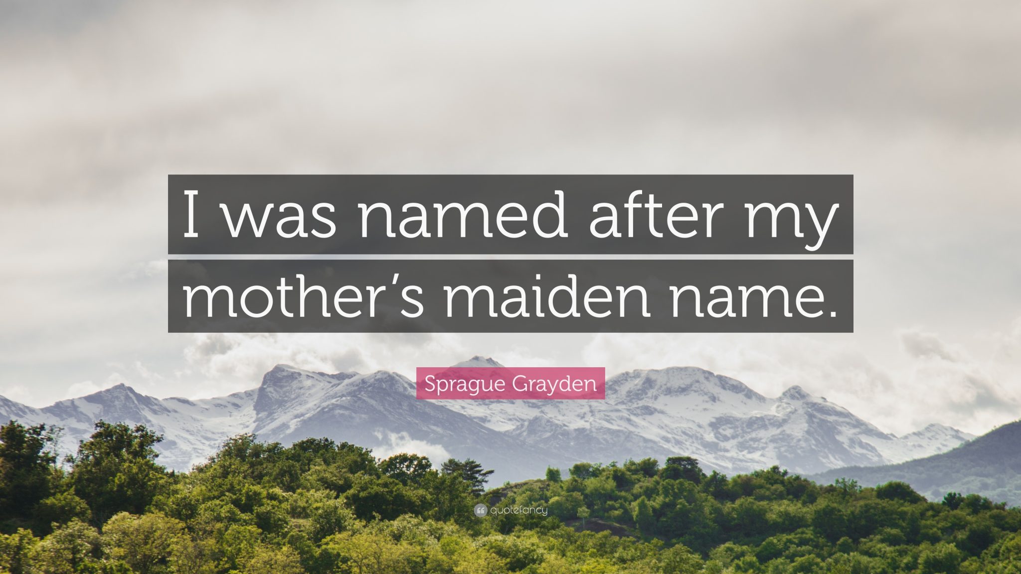What is My Mother'S Maiden Name